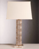 Textile Block Table Lamp - Aesthetic Decor